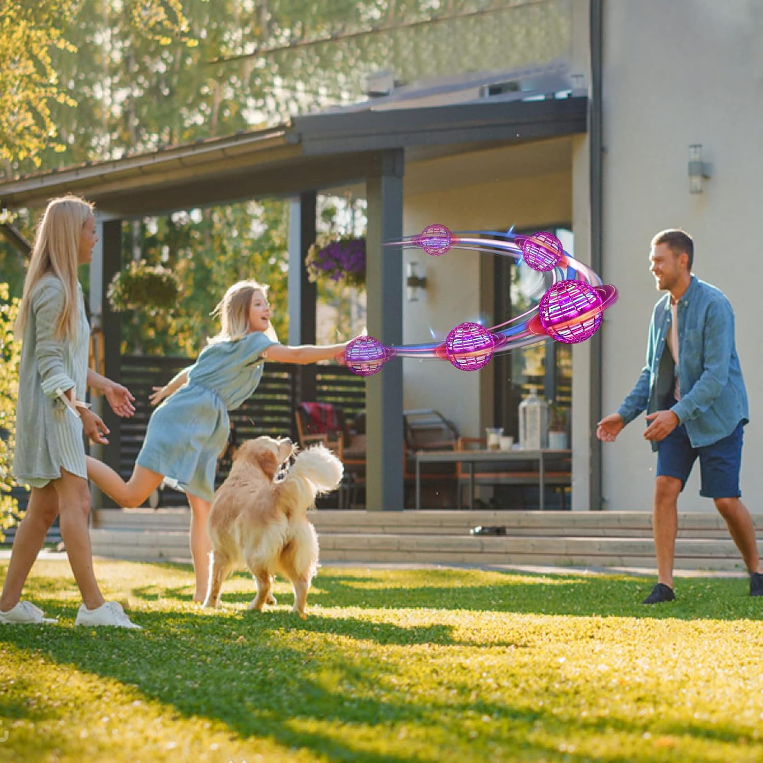 OKKIDY Flying Ball Toy – Hover Ball Flying Orb Hand Controlled Mini ...
