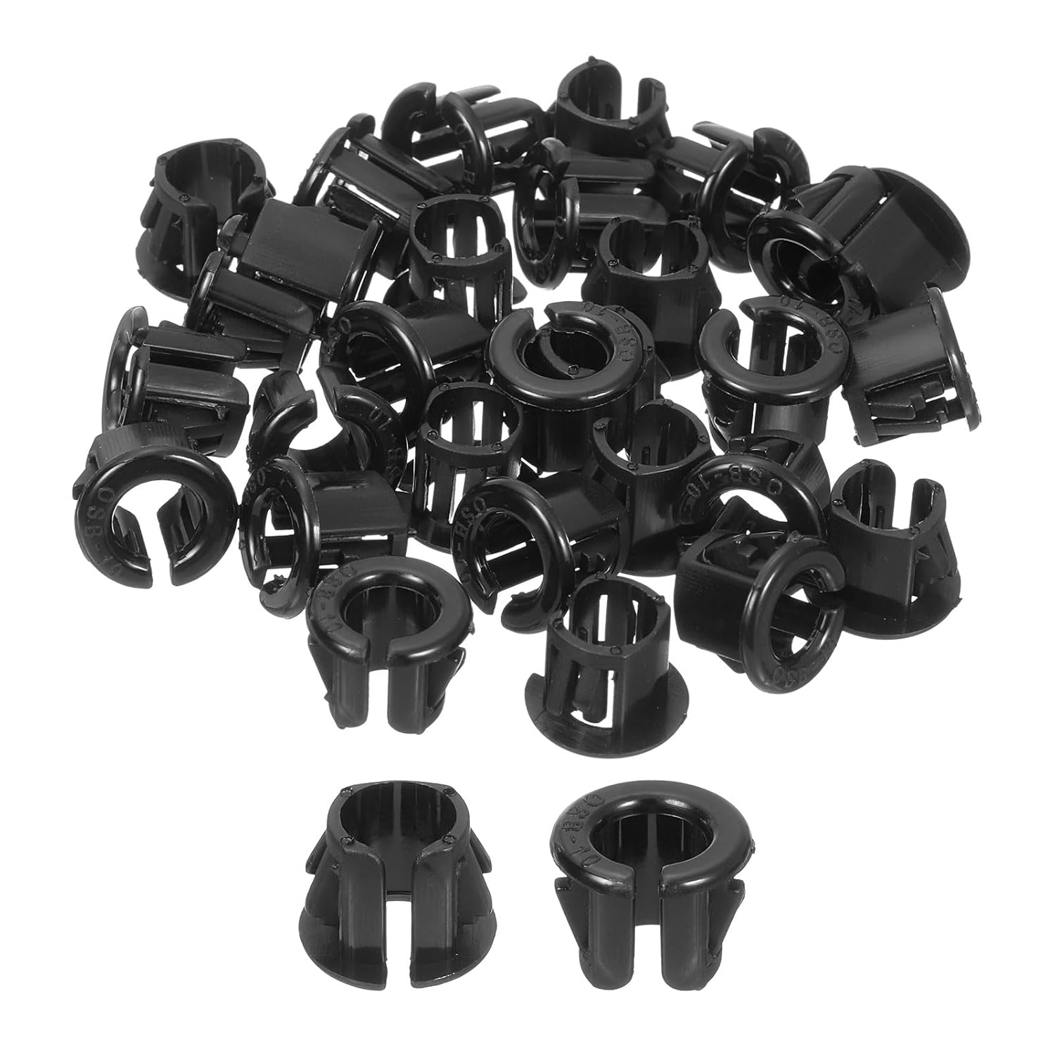 uxcell Cable Snap Bushing Grommets, 30Pcs 9mm/0.35" Mounting Dia Nylon ...