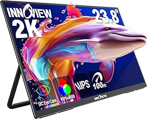 Amazon.com: InnoView 23.8 Inch 2K 100Hz Large Portable Monitor ∆E