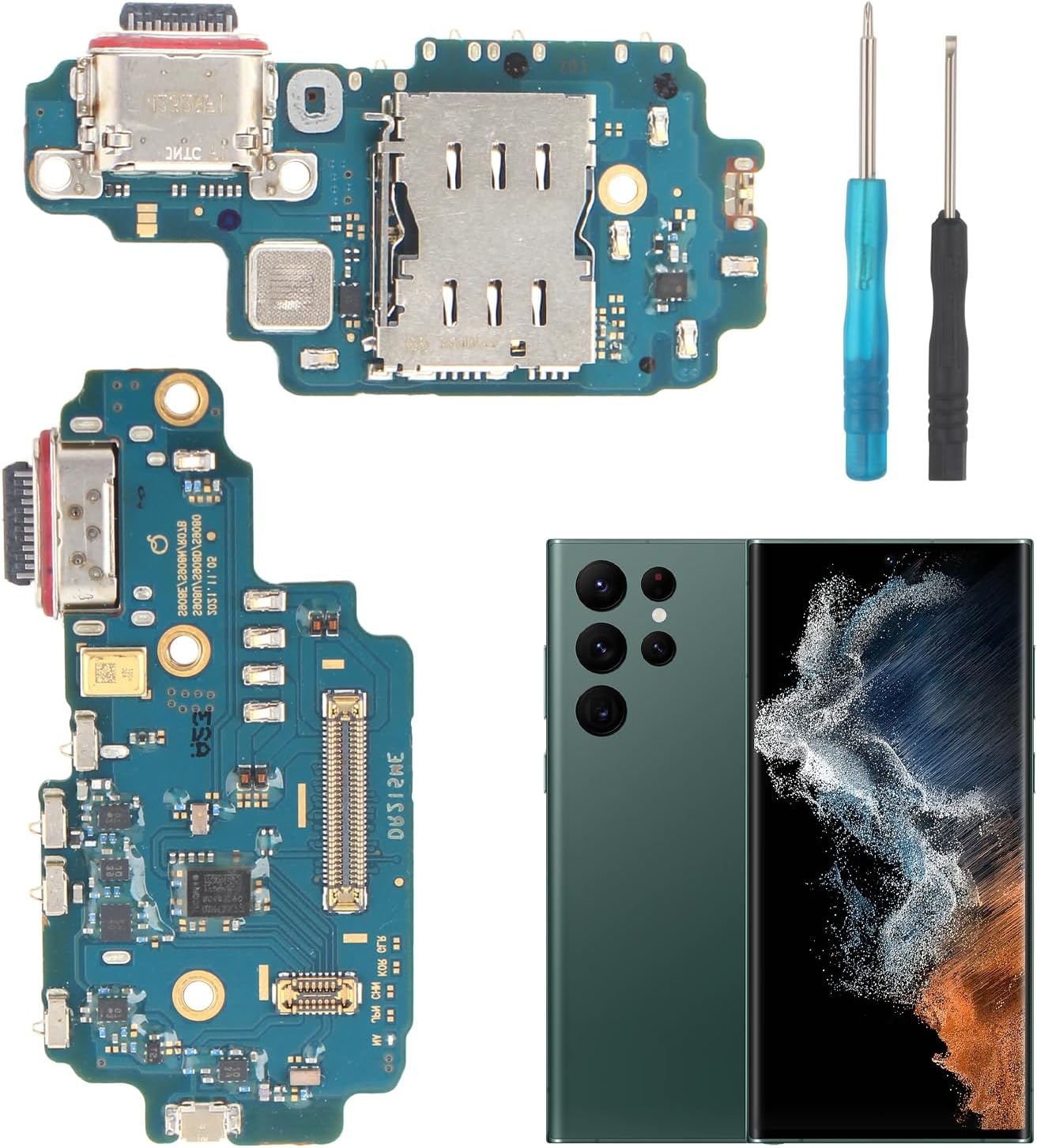 Amazon.com: Charging Port Replacement for Samsung Galaxy S22 Ultra SM ...