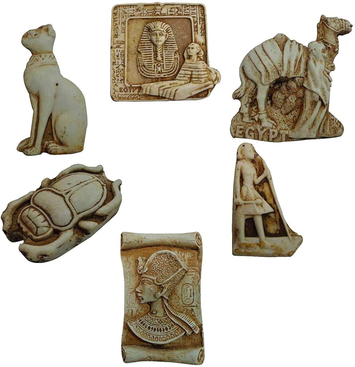 Buy Lot of 6 Pcs Egyptian Egypt Souvenir King TUT Cleopatra Nefertiti ...