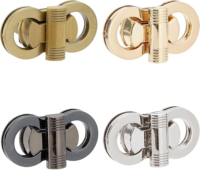 WADORN 4 Colors Alloy Bag Twist Lock Clasps, Handbag Turn Lock Catch ...
