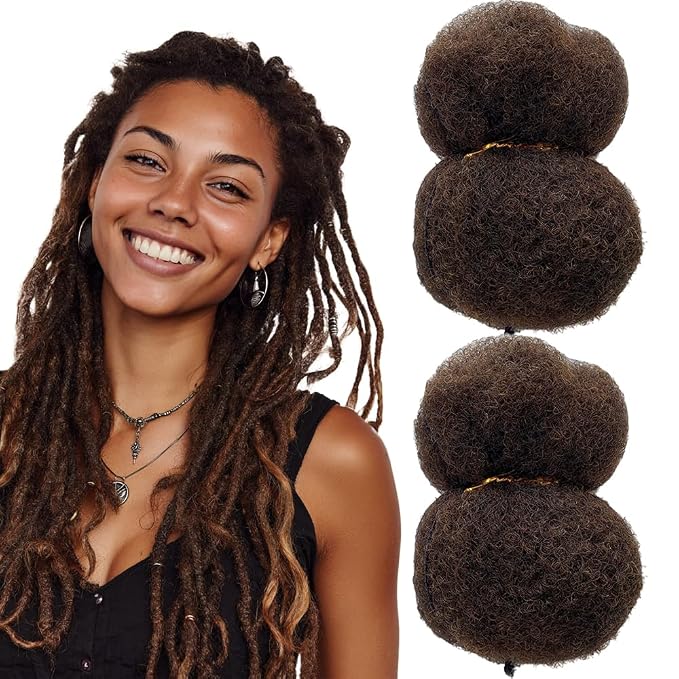 Amazon.com : Tight Afro Kinky Human Hair for Dreadlocks,Ideal for ...
