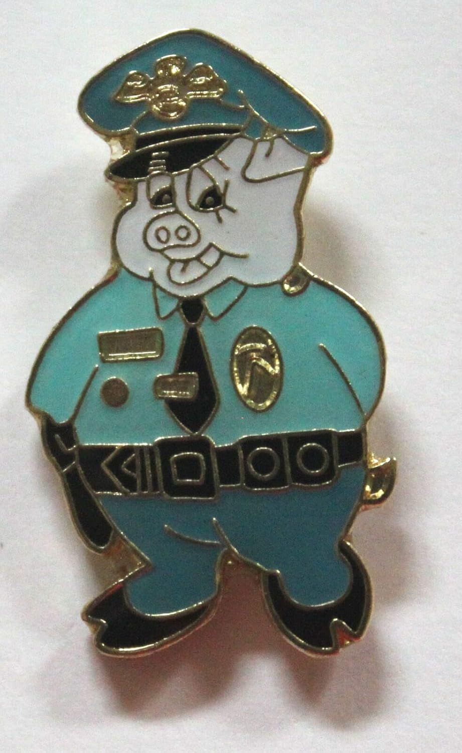Amazon.com: Pig Policeman Cop Police Officer Lapel Hat Pin Law ...