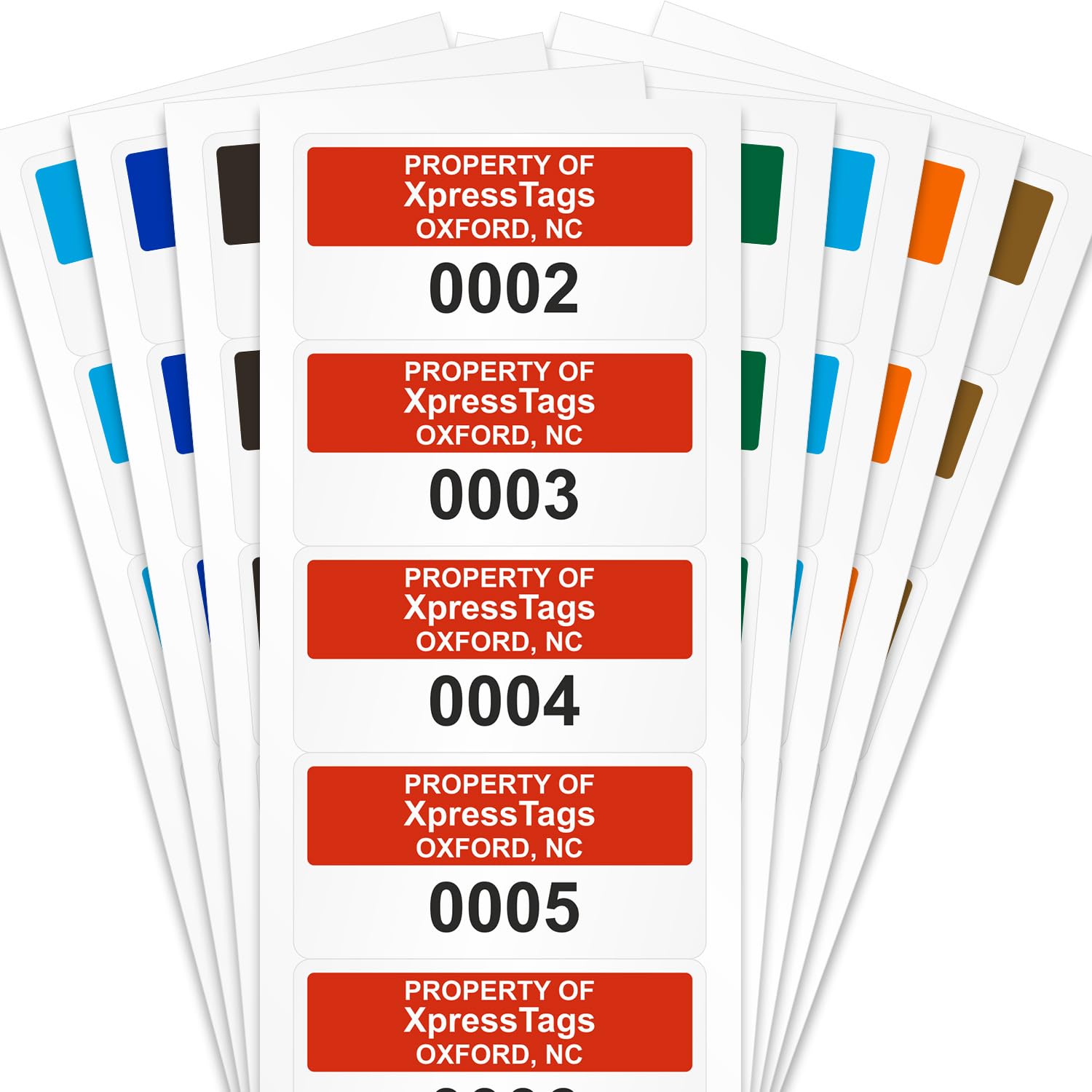 Amazon.com : XpressTags 0.75"x1.5" Custom Asset Tags, Inventory ...