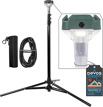Amazon.com: DEVOS - LightRanger 800 Telescoping Camp Light, 8 ft Tall with 800 lumens ...