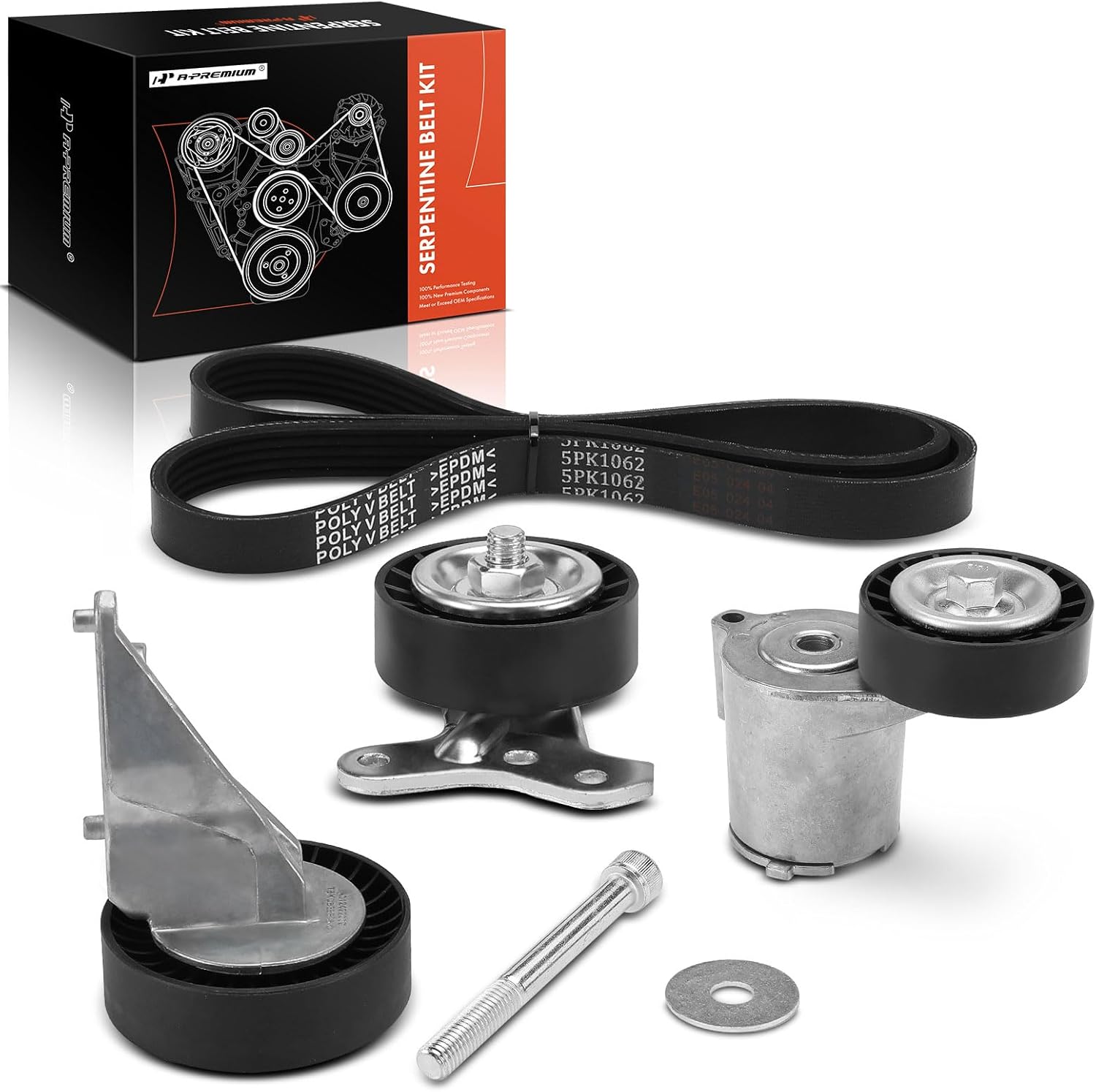 Amazon.com: A-Premium Engine Serpentine Belt Drive Kit with Tensioner ...