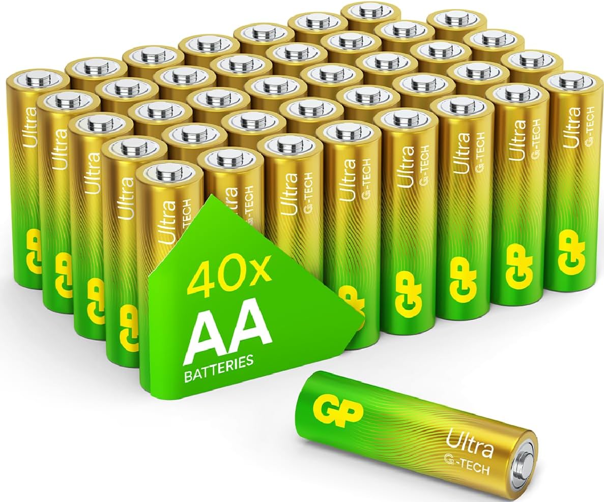 GP Pilas AAA - LR03 - Lote de 40 Extra | Baterías Alcalinas LR3, 1.5v Larga Duracion : Amazon ...