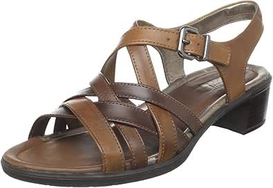 Amazon.com | ECCO Women's Pearl Sandal,Walnut/Cocoa Brown,38 EU/7-7.5 M ...