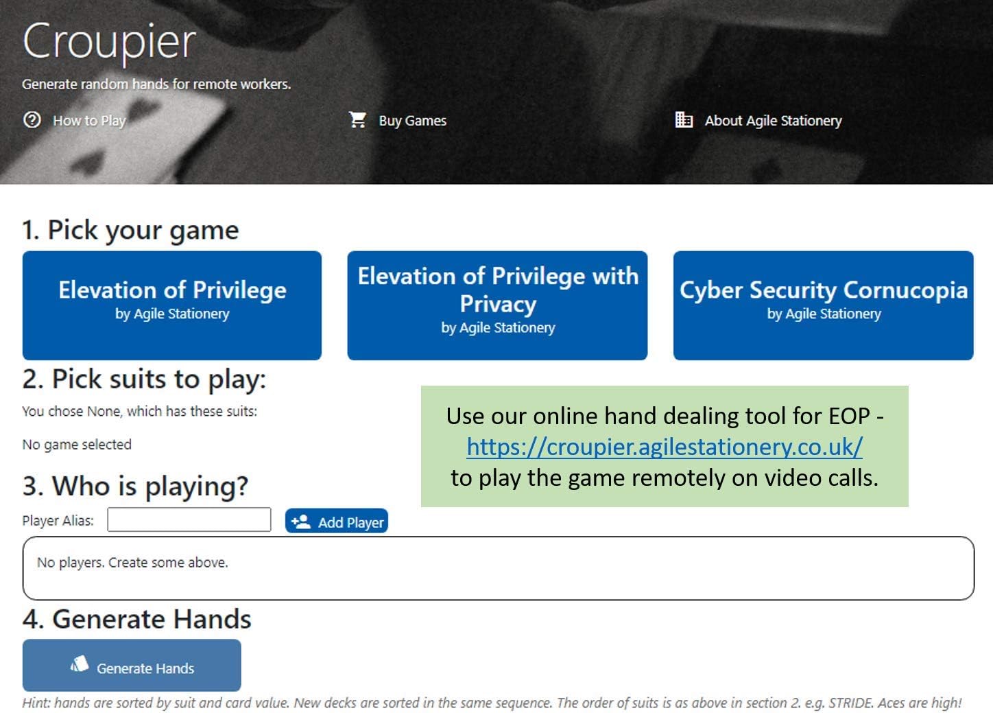 Agile Stationery Elevation of Privilege Threat Modeling Cyber Security ...