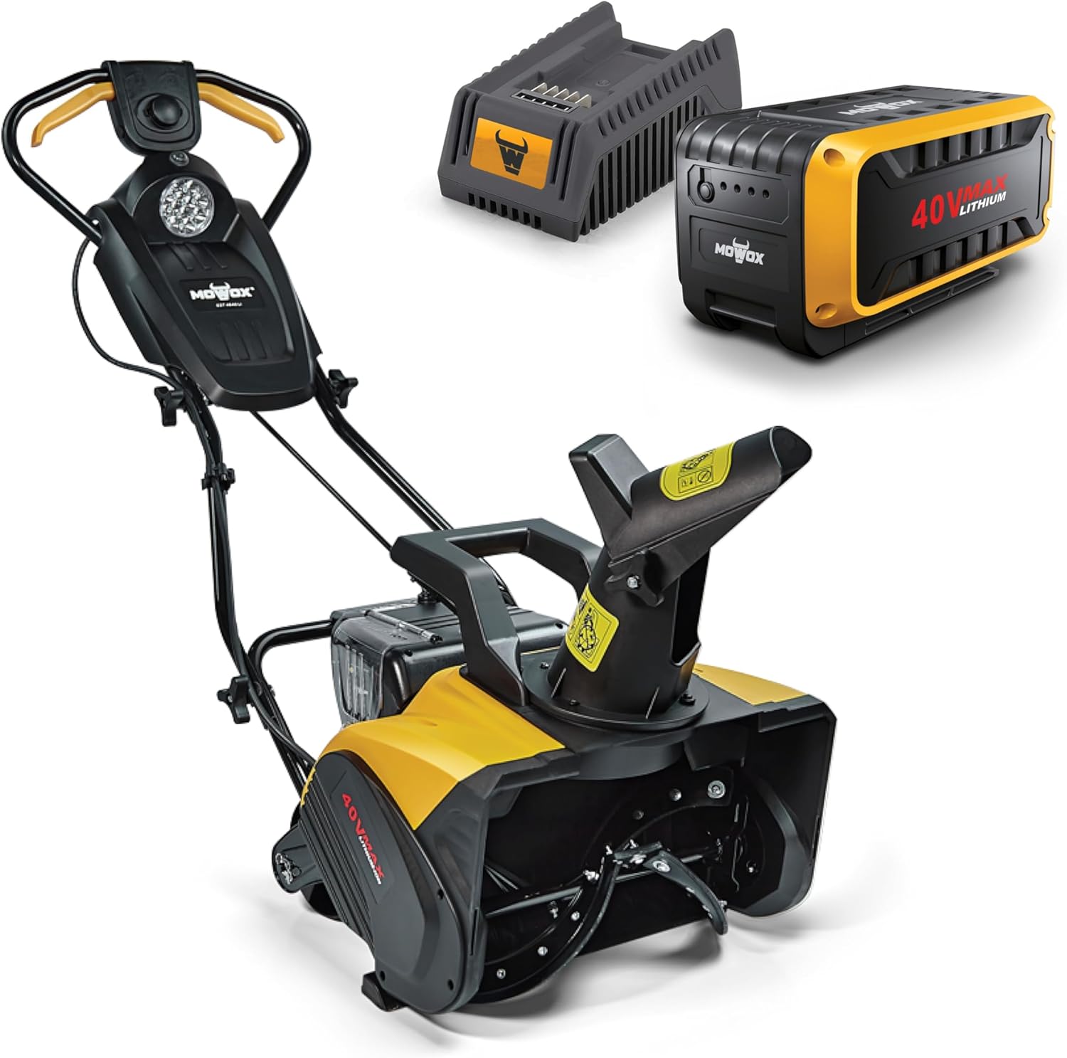 Mowox® EST 4640 Li + Starter Kit 2 – 40V Schneefräse mit Akku ...