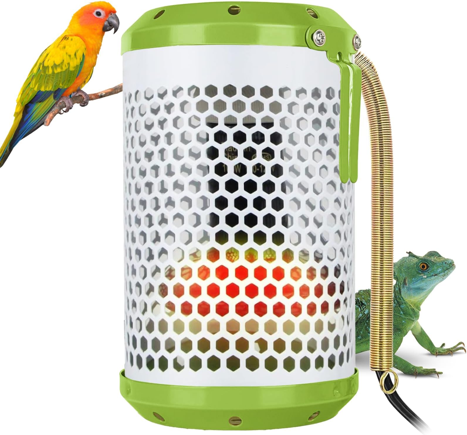 Amazon.com: Kokopro Bird Cage Heater - 75W Reptile Heat Lamp with Shade ...