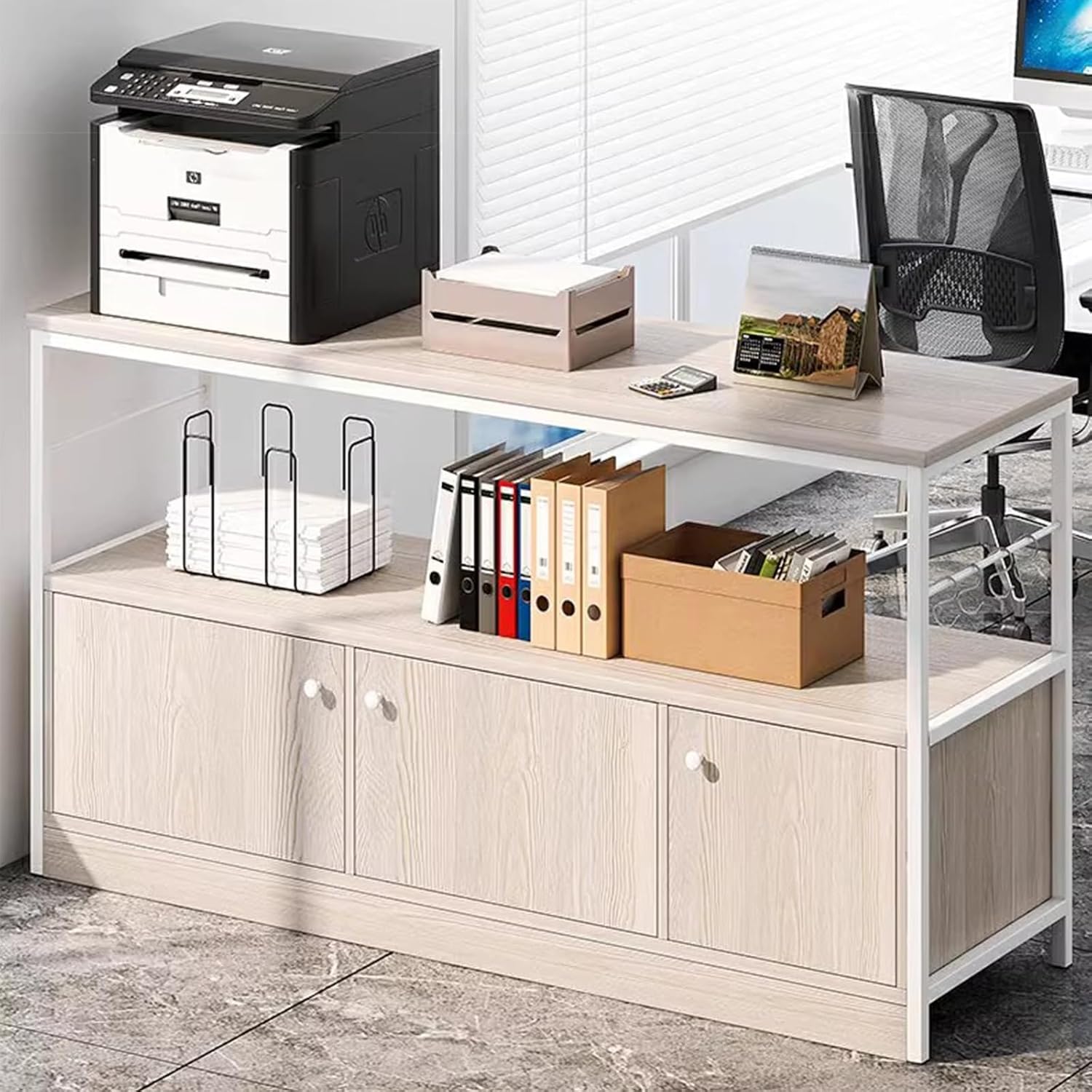 Amazon.com: Kitchen Organizer Shelf, Industrial Printer Stand Kitchen ...