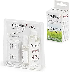 Amazon.com: OptiPlus Anti Fog Wipes and Lens Care Kit Bundle : Health ...