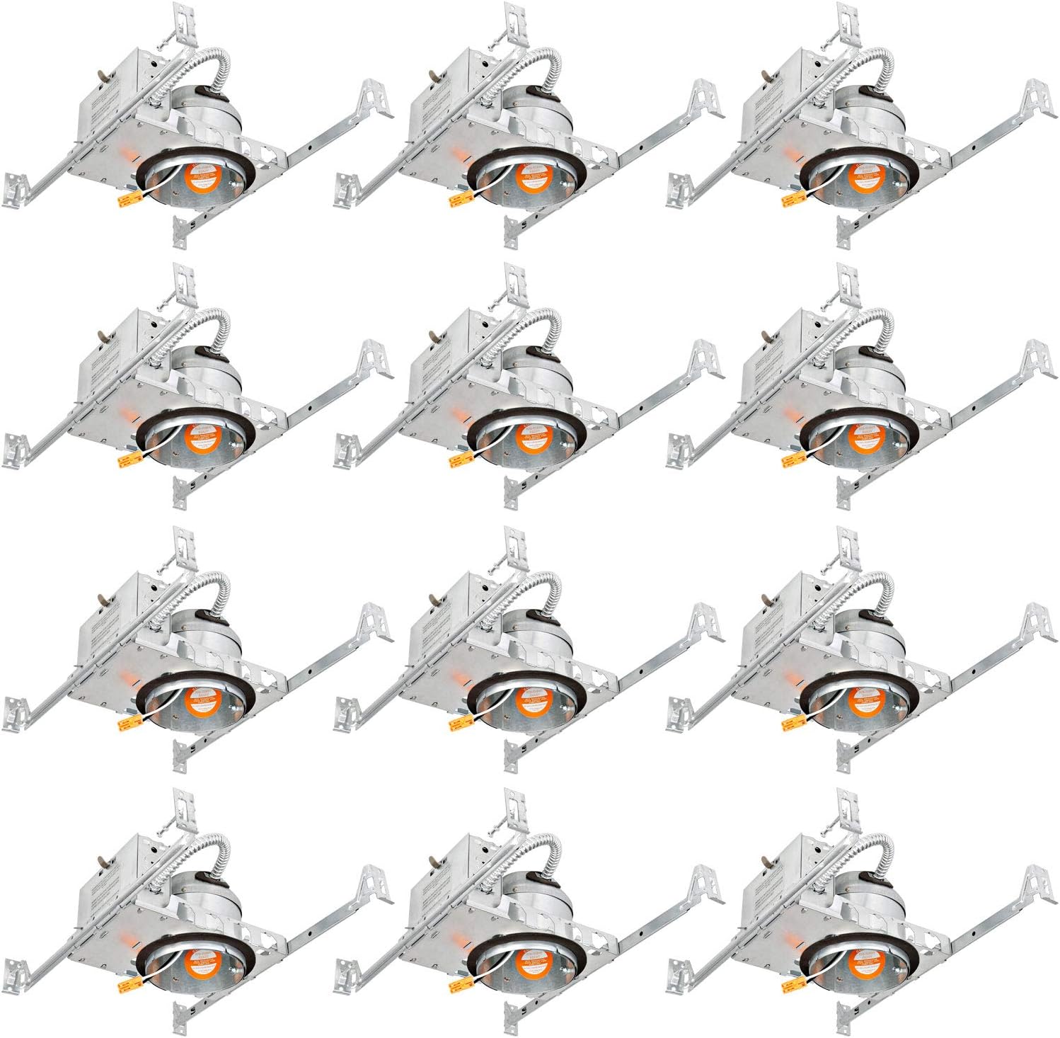 hykolity 4 Inch New Construction Recessed Light Can Housing 12 Pack ...