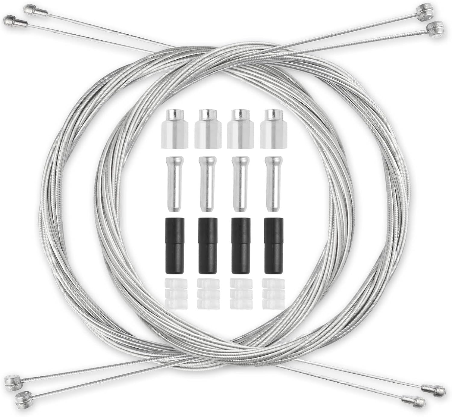 Amazon.com : 4Pcs Universal Bike Brake Cable Set, Standard Bicycle ...