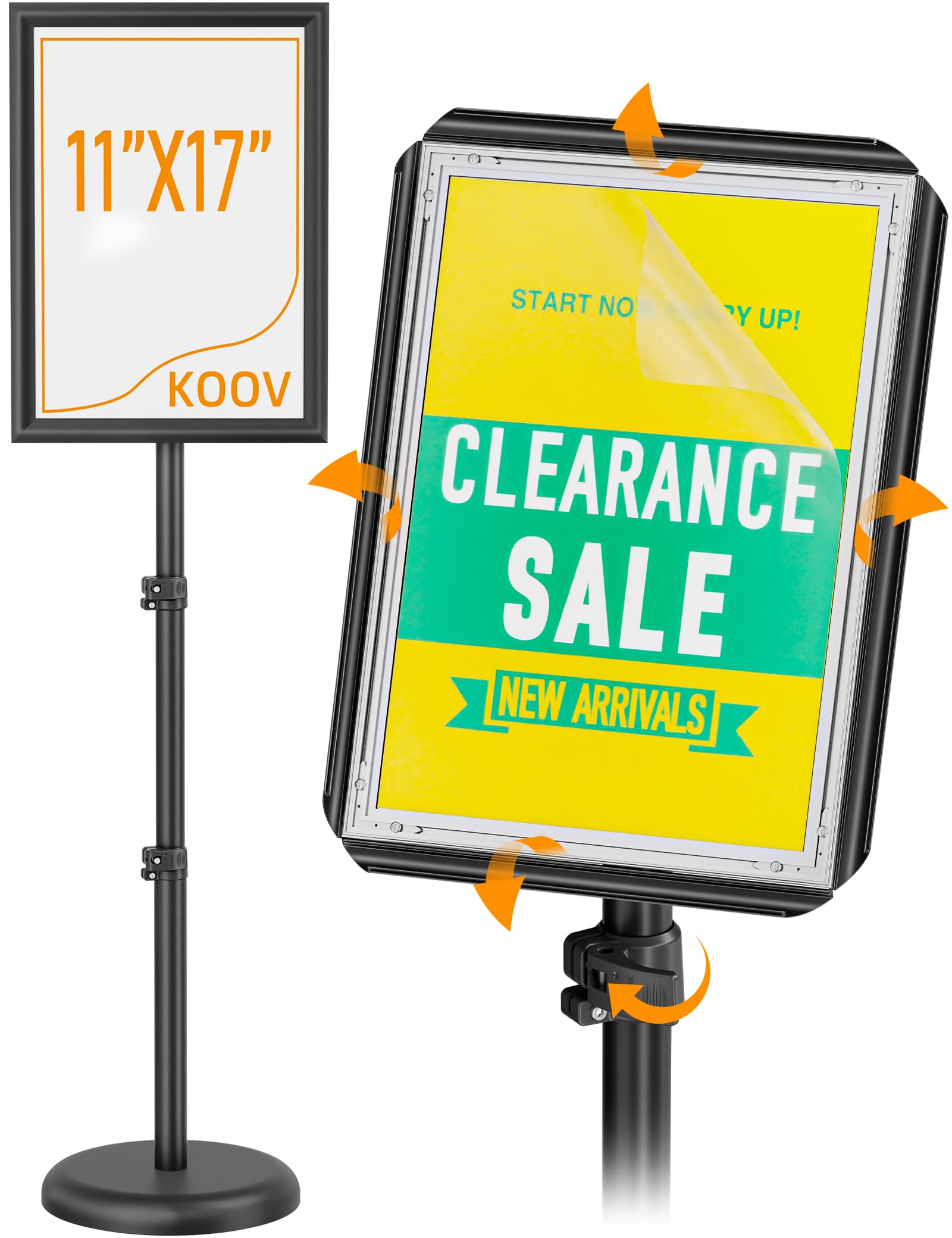 Amazon.com : Sign Stand Heavy Duty Poster Stand for Display, 29-58 ...