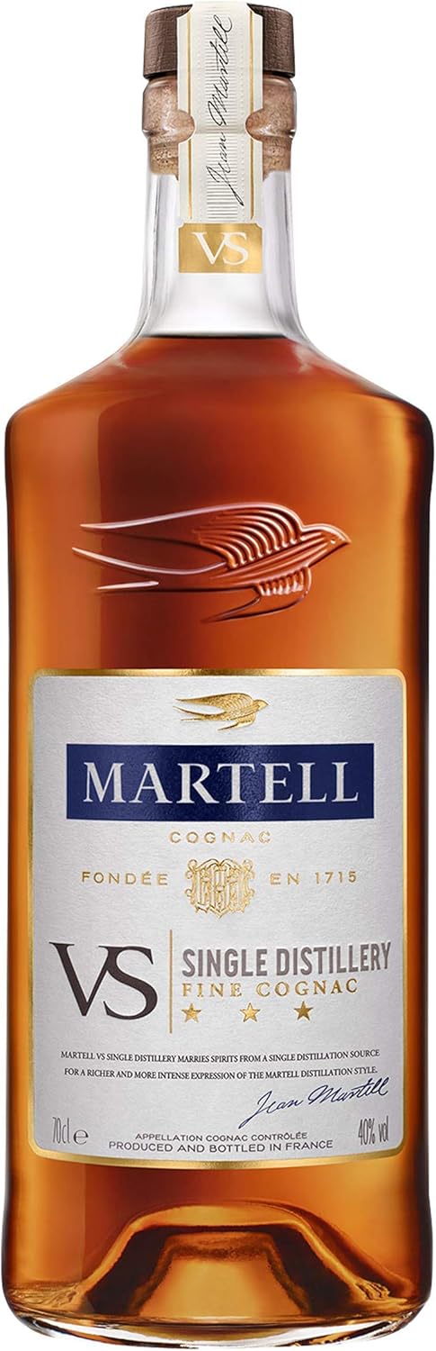 Martell VS Single Distillery Fine Cognac 0,7 Liter 40% Vol. : Amazon.de ...