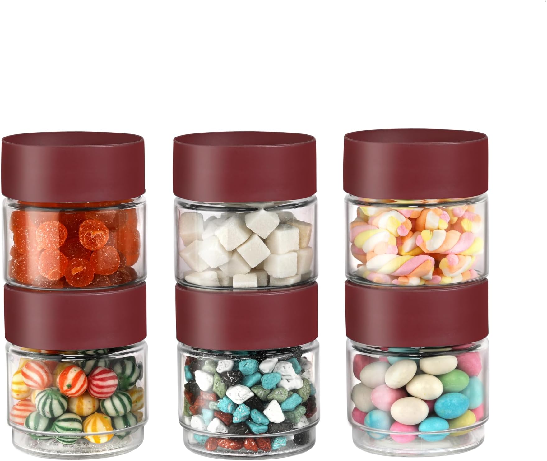 Buy HOME TREE Stackable Plastic Container Jar for Kitchen Storage Set ...