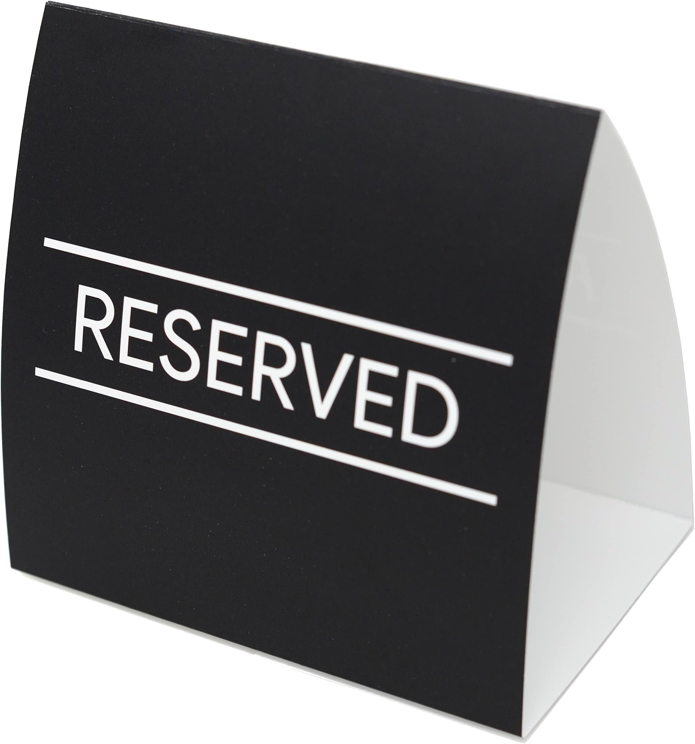 Amazon.com: Reserved Table Signs 20 Pack | Table Tent Place Cards for ...