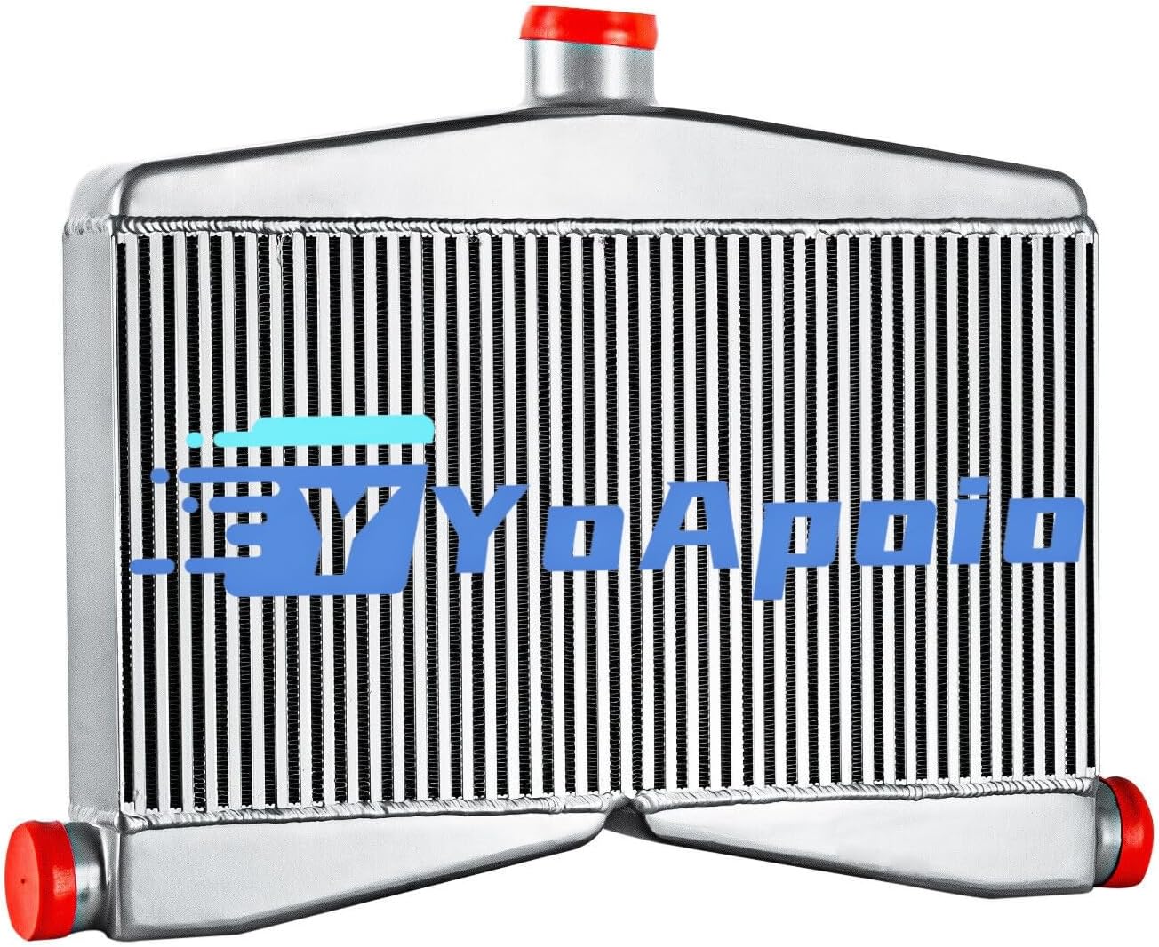 Amazon.com: YoApoio Universal Aluminum Twin Turbo Intercooler, Dual 2.5 ...