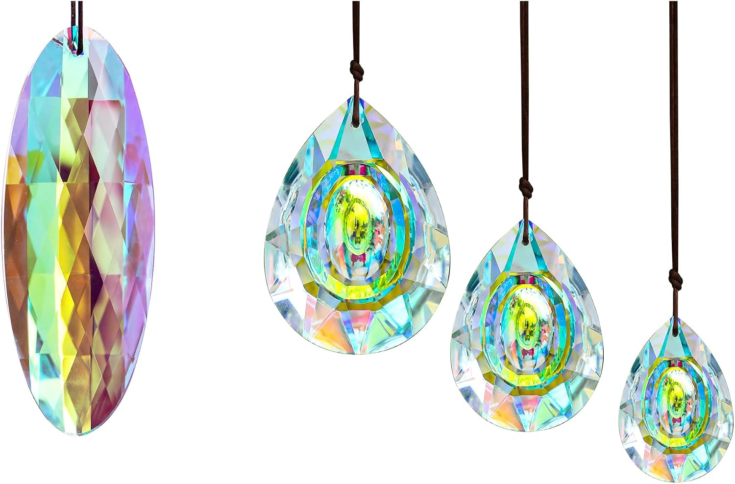 Amazon.com: Window Hanging Crystal Prisms Sun Catcher AB Coating ...