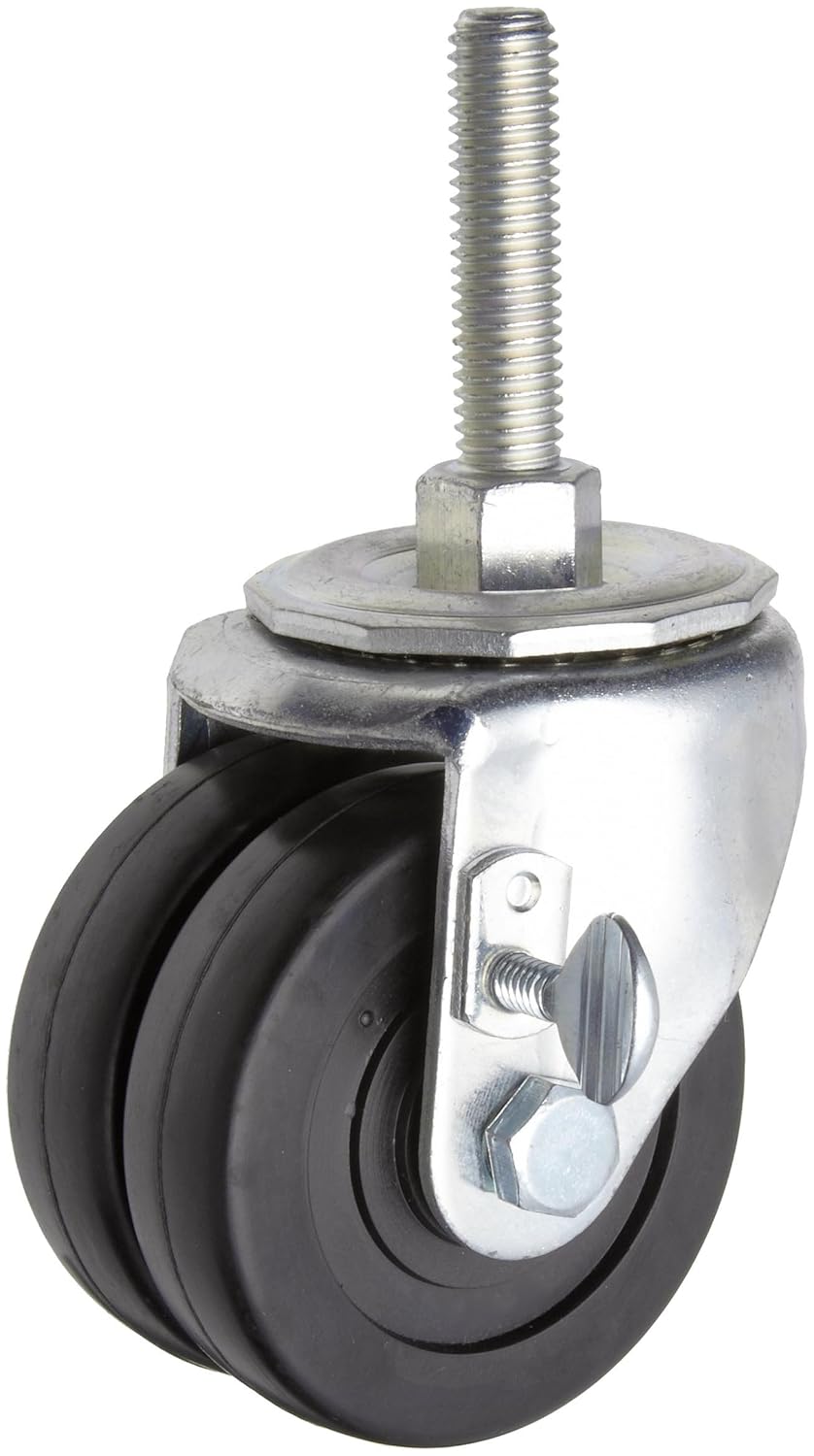 E.R. Wagner Stem Caster, Swivel with Thumb Screw Brake, Dual Wheel ...