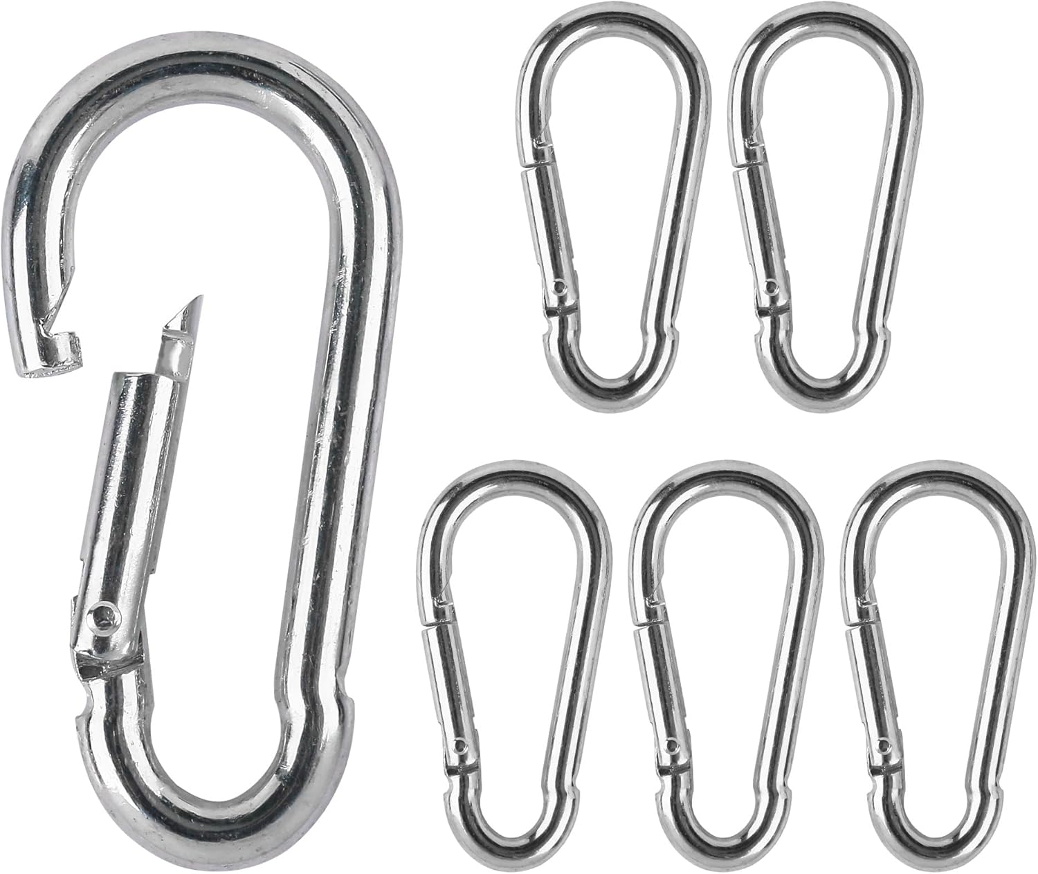 Amazon.com : 3.1 Inch M8 Stainless Steel Spring Snap Hook, Holds to ...