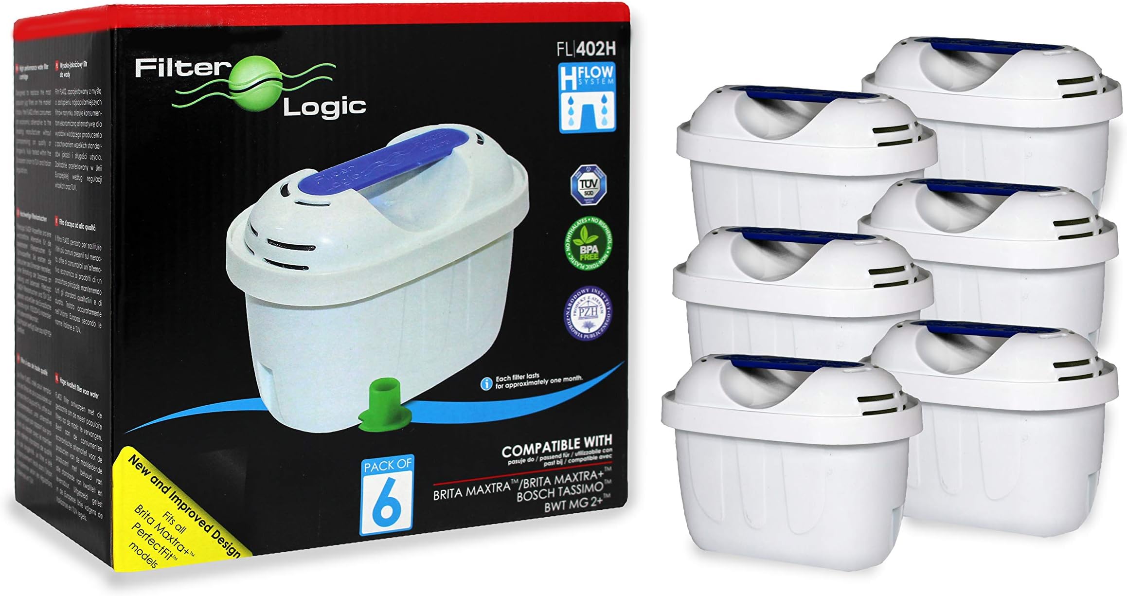 BRITA MAXTRA PRO All-in-1 Water Filter Cartridge 6 Pack (New ...