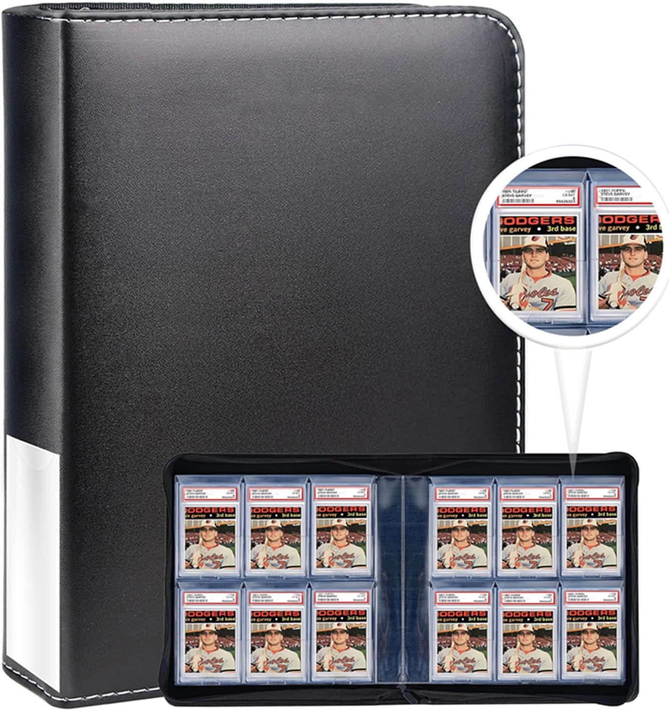 Amazon.com: 60 Pockets PSA Card Binder, 6 Pocket Binders for Psa Graded ...