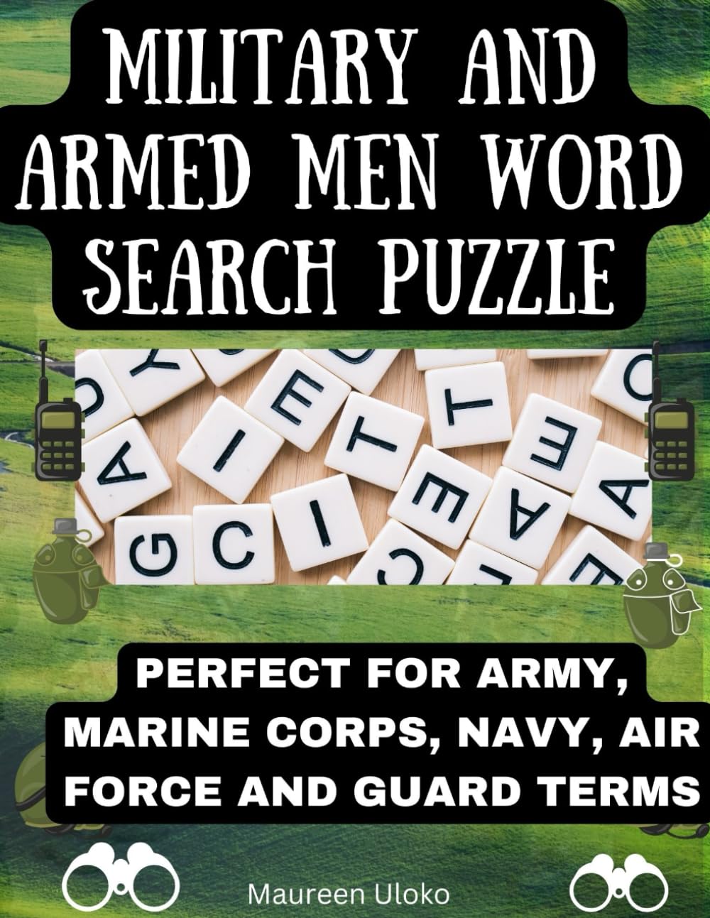Military and Armed Men Word Search Puzzle: Perfect for Army, Marine ...