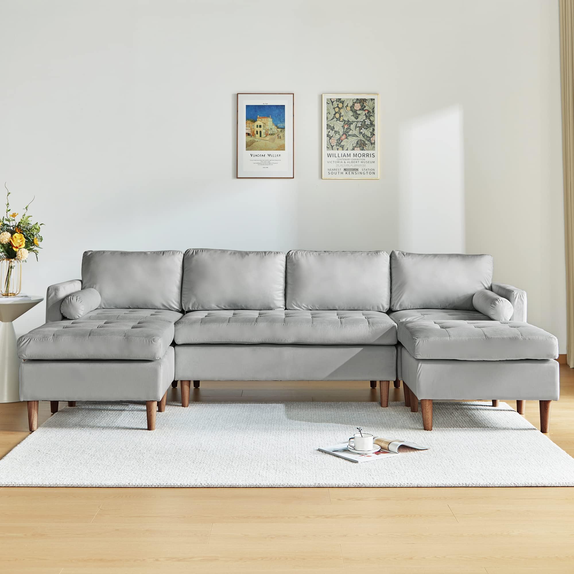 Amazon.com: PaPaJet Sectional Sofa, 6 Seater Modular Sectional Couch ...