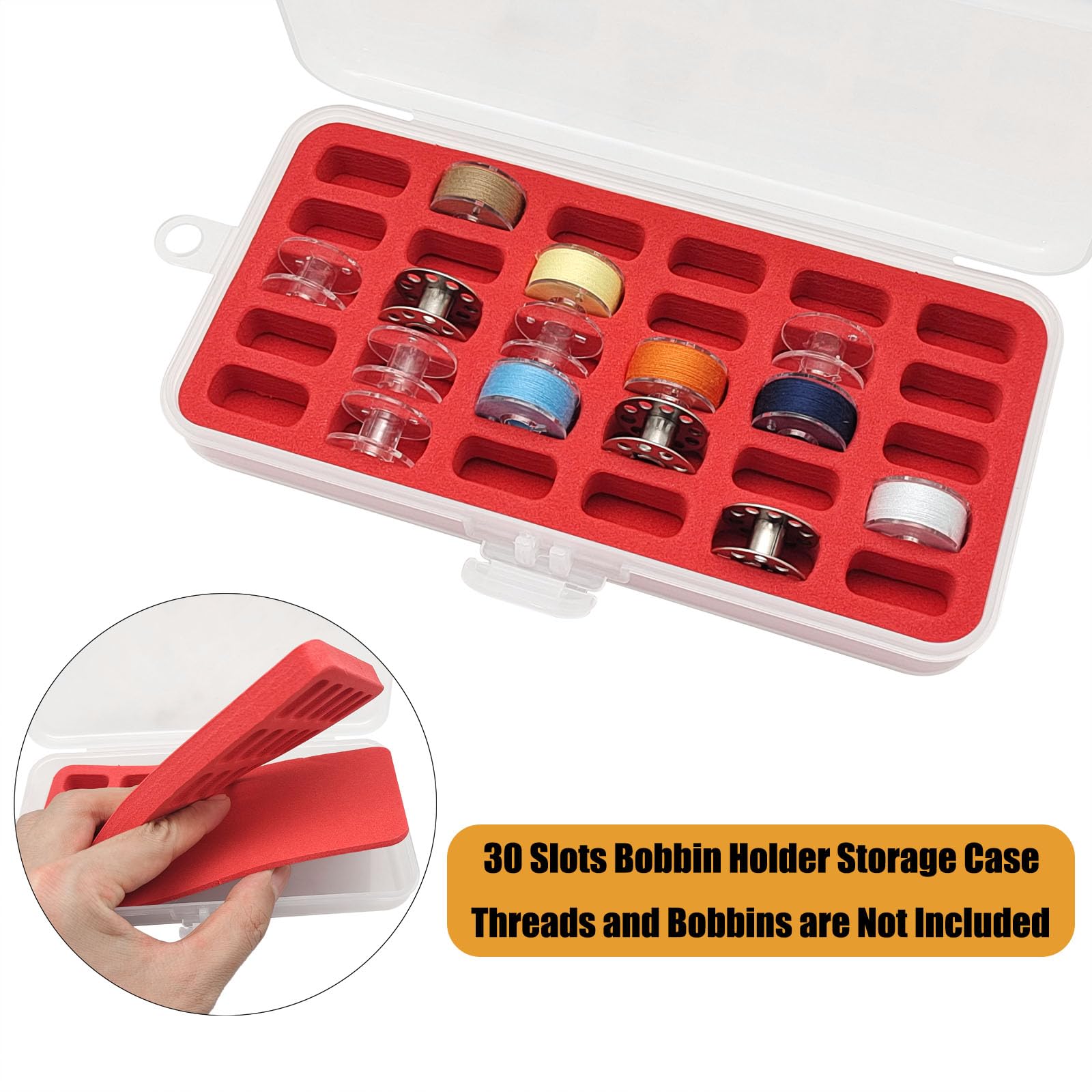 Sewing Bobbin Storage MILISTEN 2-Pack Bobbin Holder Organizer ...
