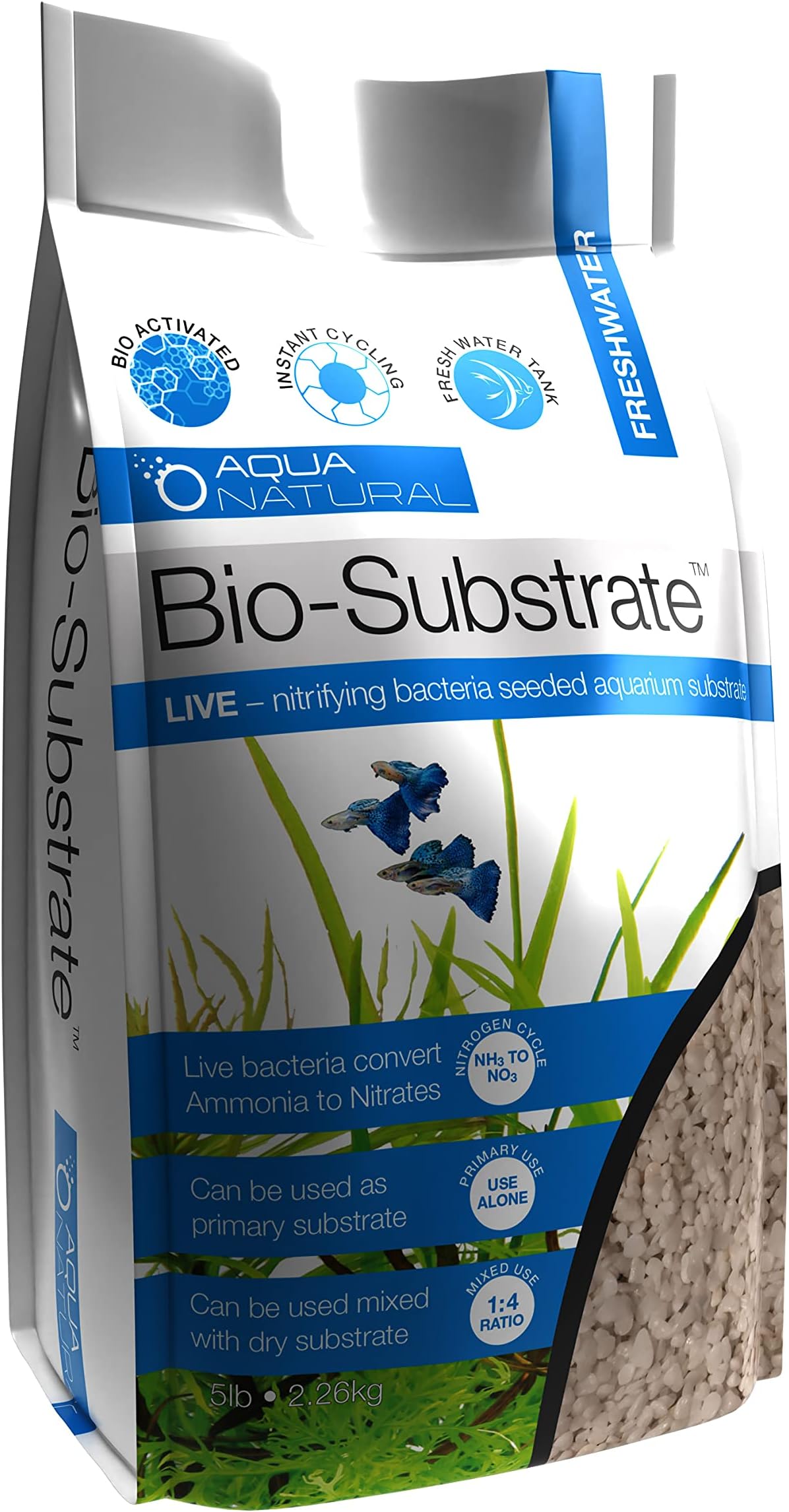 Amazon.com : Aqua Natural Ice White Bio-Substrate 5lb for Aquariums ...