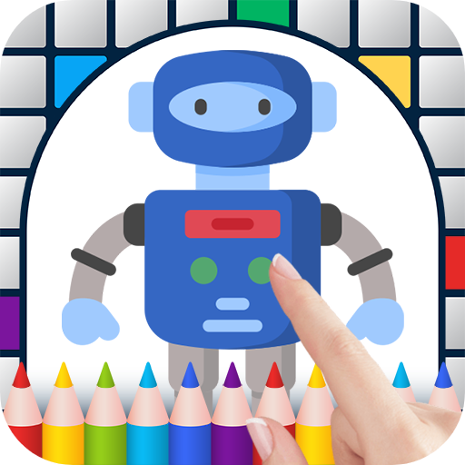 Robots Color by Number - Free Pixel Art Game - Coloring Book Pages ...