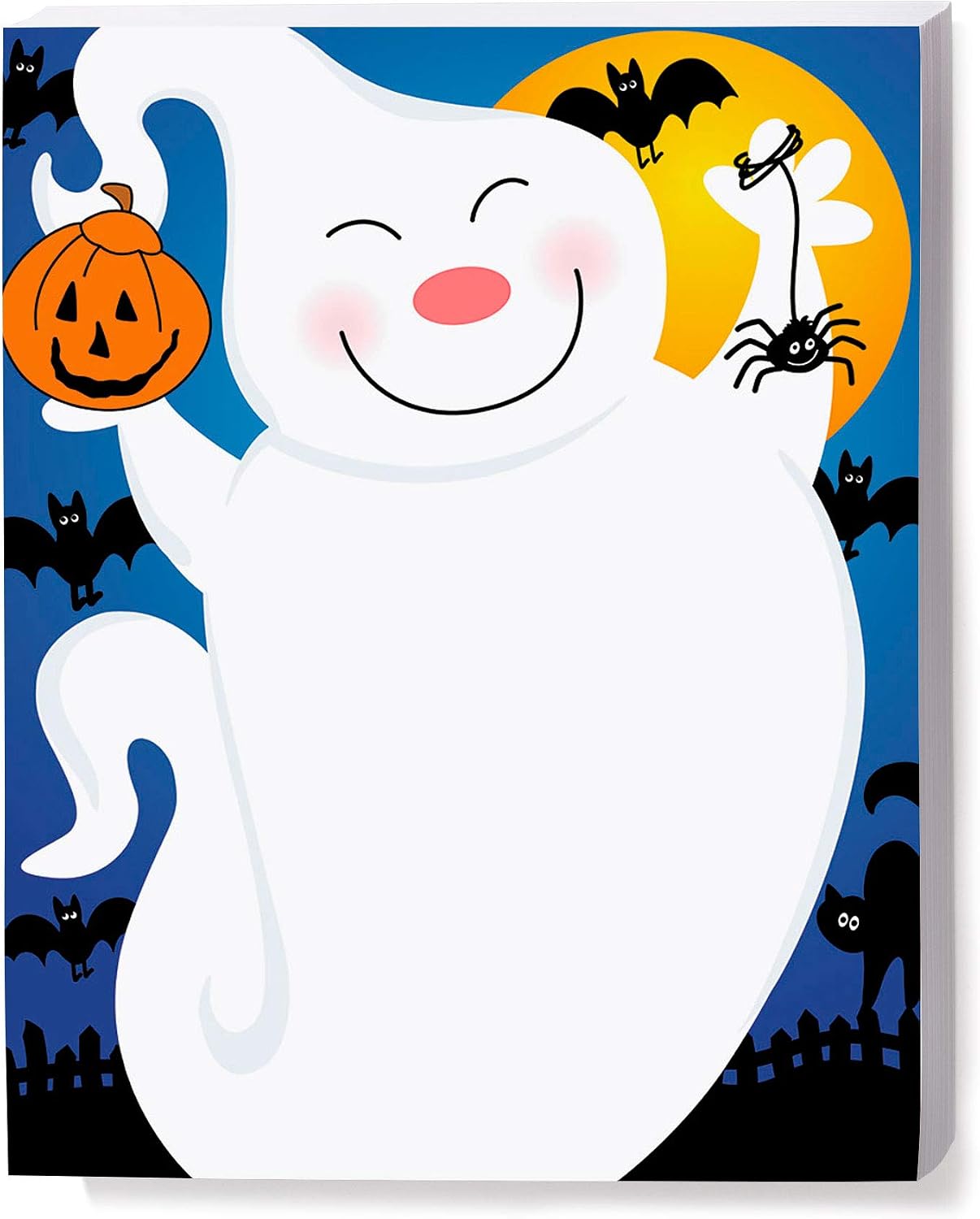 Amazon.com : Paperdirect Halloween Good Ghost Pumpkin Moon Bat Fall ...