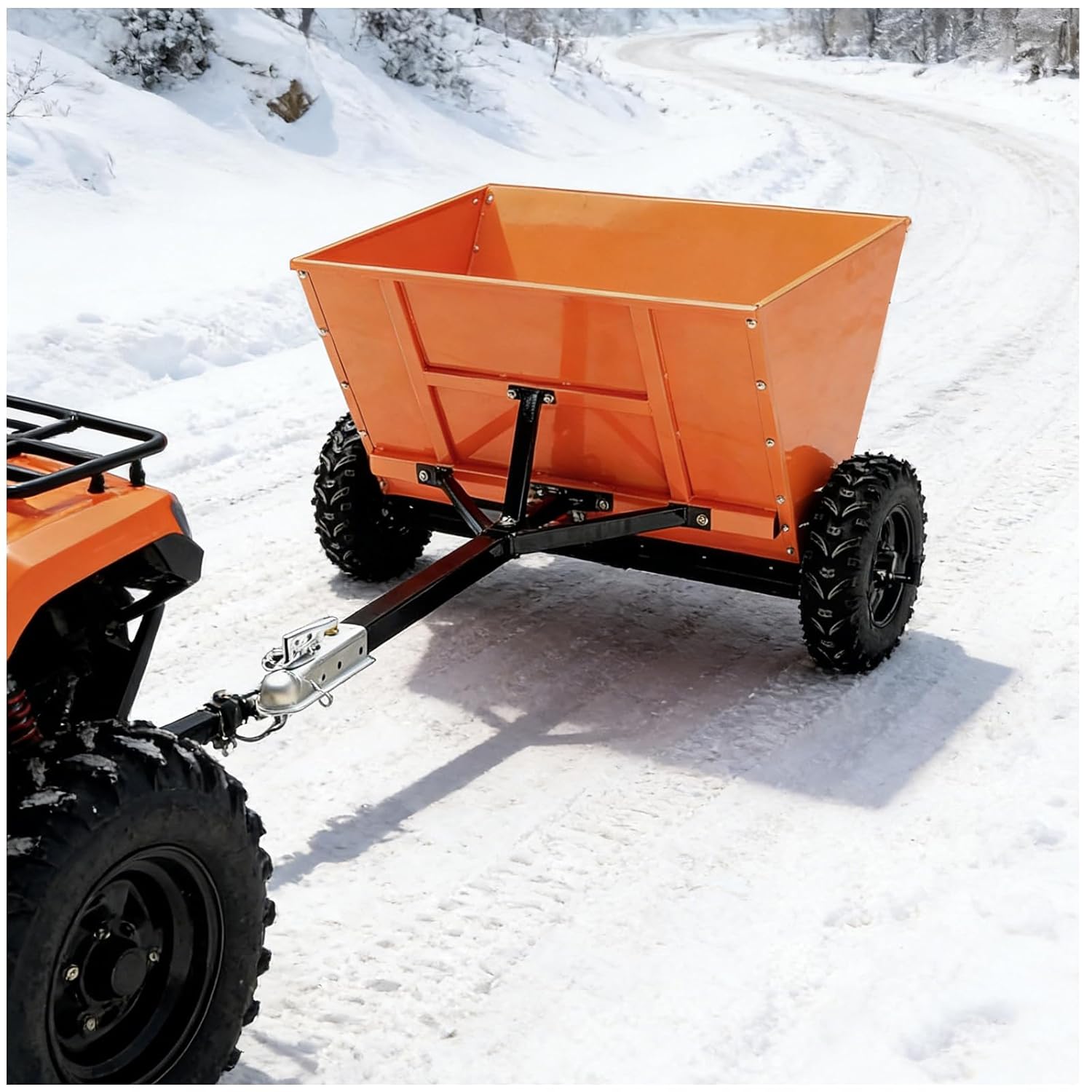 Amazon.com : 71 Gallon Towable Sand & Gravel Spreader for ATV UTV ...