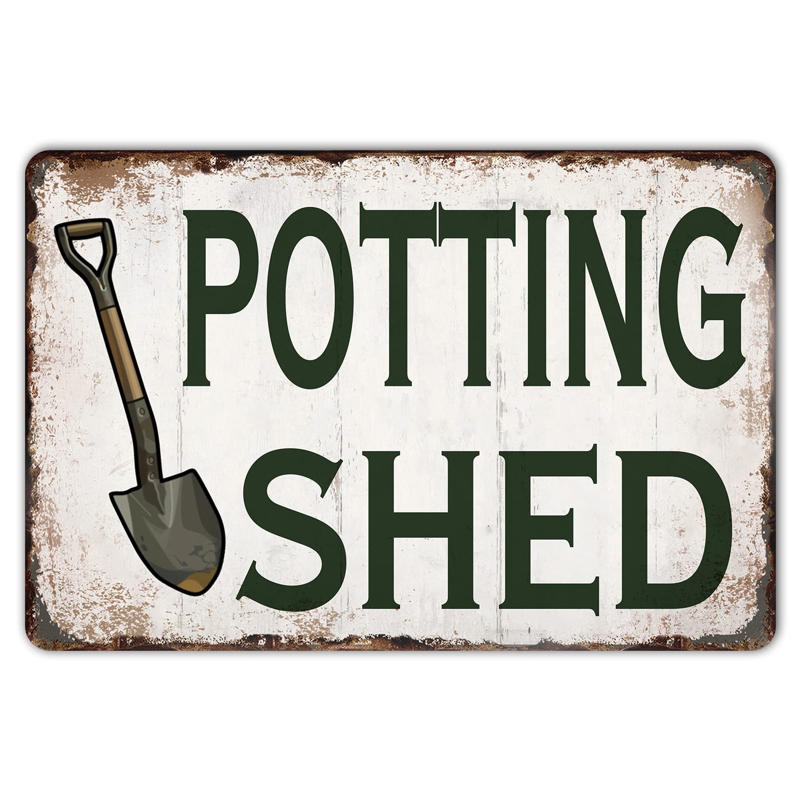 Amazon.com: HYBLOM Vintage Potting Shed Sign for Classic Garden Decor ...