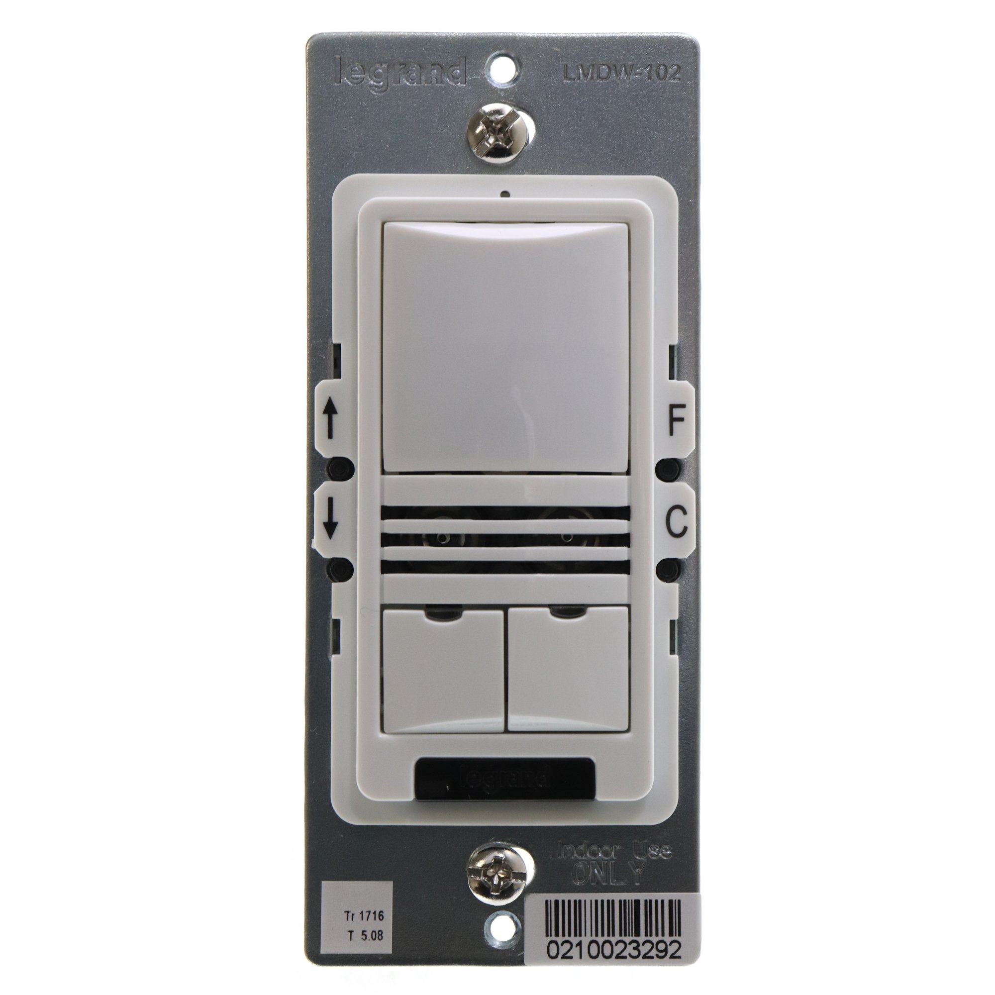 Watt Stopper LMDW-102-W DLM Dual-Tech Digital 2-Button Occupancy Sensor ...