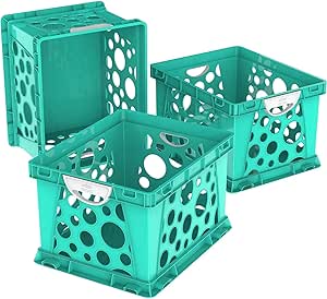 Amazon.com: HomeStock Premium File Crate with Molded Handles, Letter ...