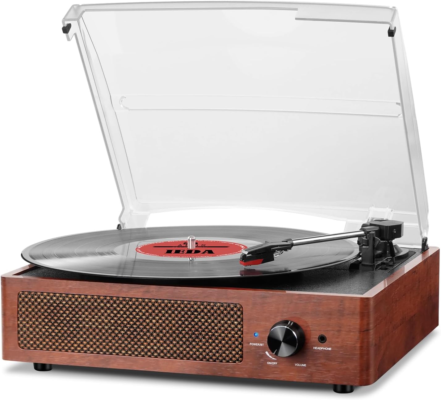 Amazon.com: Bluetooth Turntable Vinyl Record Player with Speakers, 3 ...
