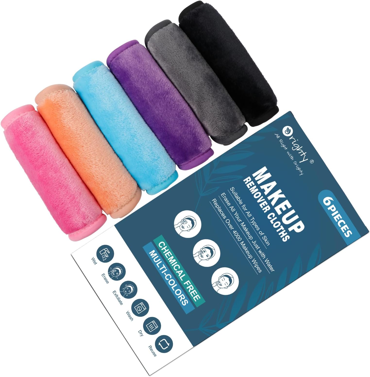 Amazon.com: 12 Pieces Microfiber Facial Wash Cloth Makeup Remover ...