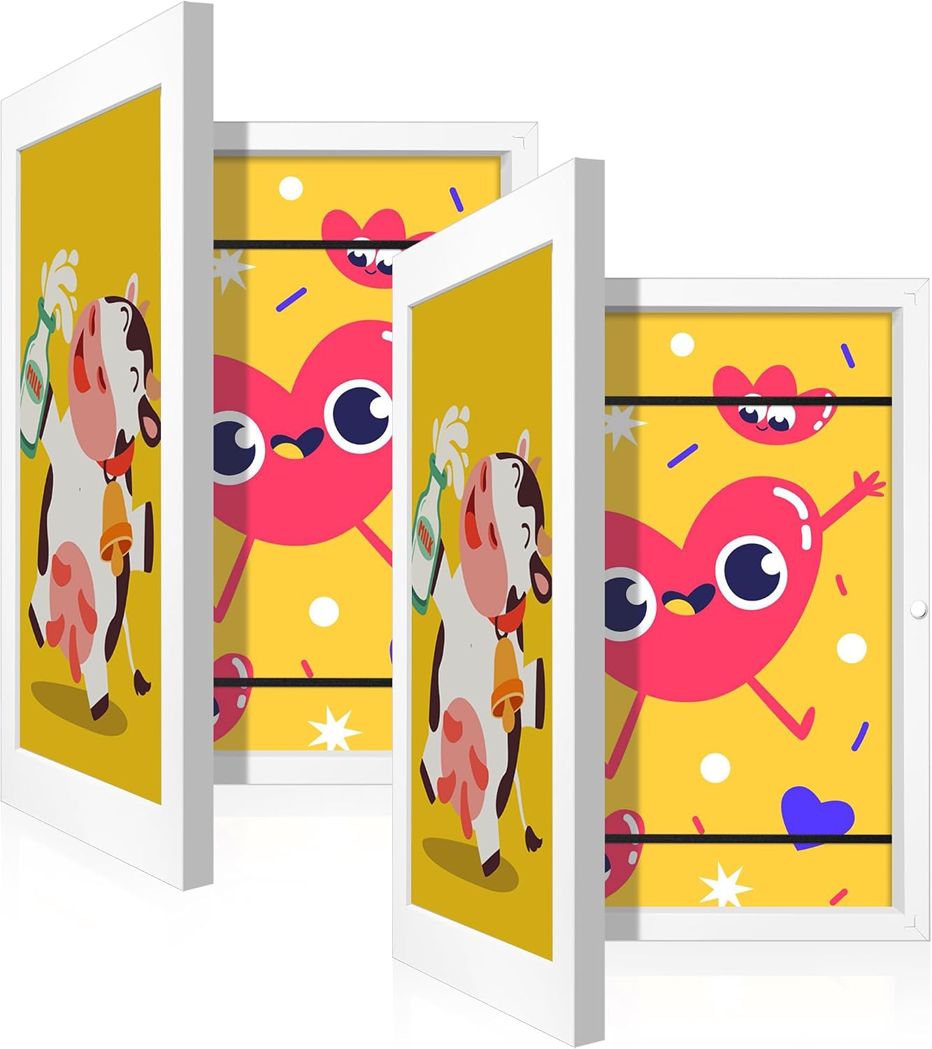 Amazon.com: LaVie Home 10x12.5 Kids Art Frame 2 Packs White Art Frame ...