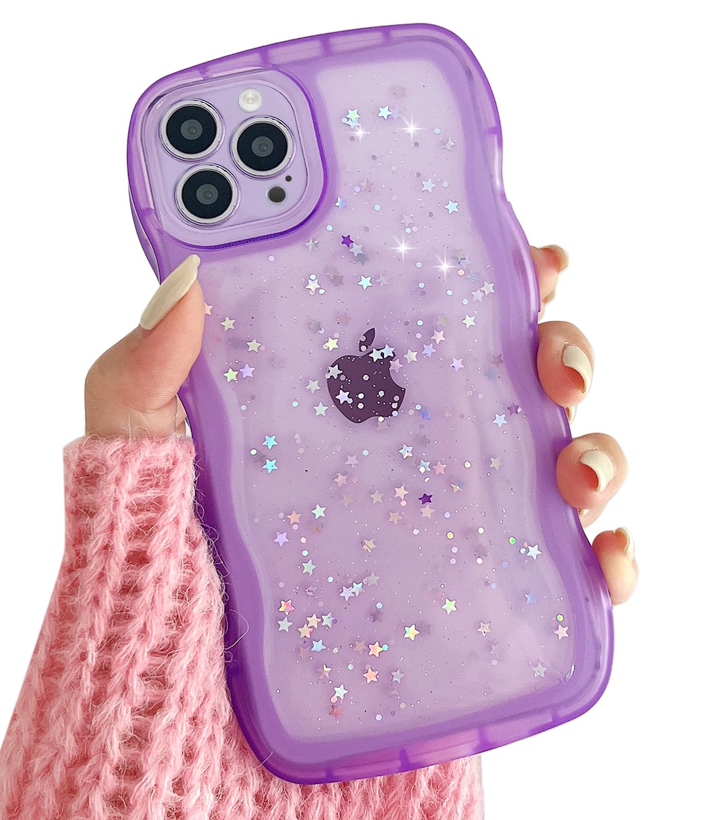 Snapklik.com : For iPhone 15 Pro Case, 6.1" Curly Wave Design ...