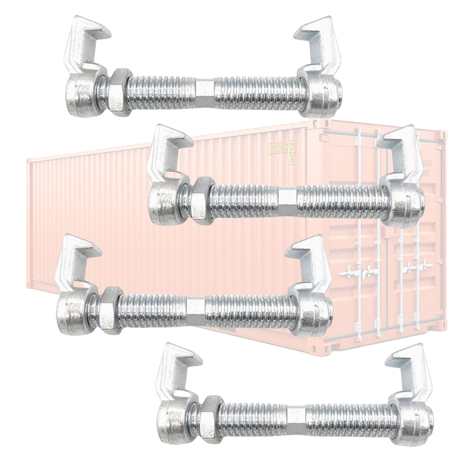 Amazon.com: 4 Pack Shipping Container Bridge Fitting Clamp - 380 MM ...