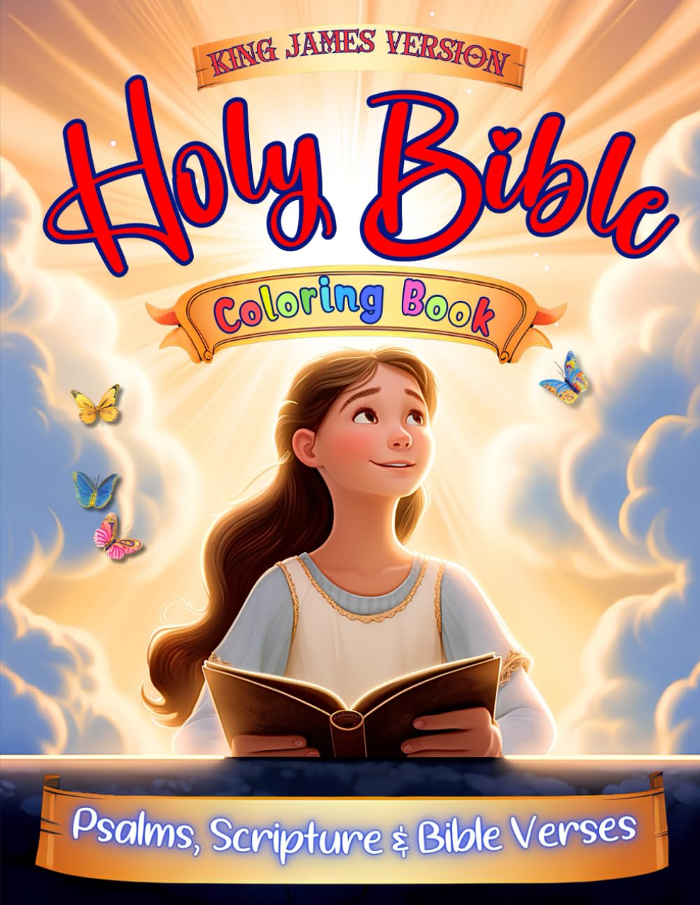 Amazon.com: 60 KJV Holy Bible Large Print Coloring Pages | Illustrated ...