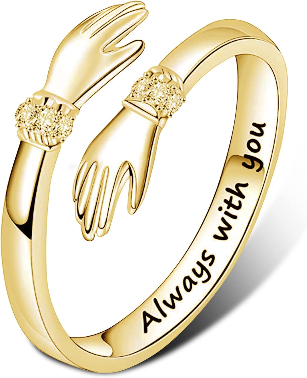 Doublelift Small Simple Promise Rings For Women Moissanite Engagement ...