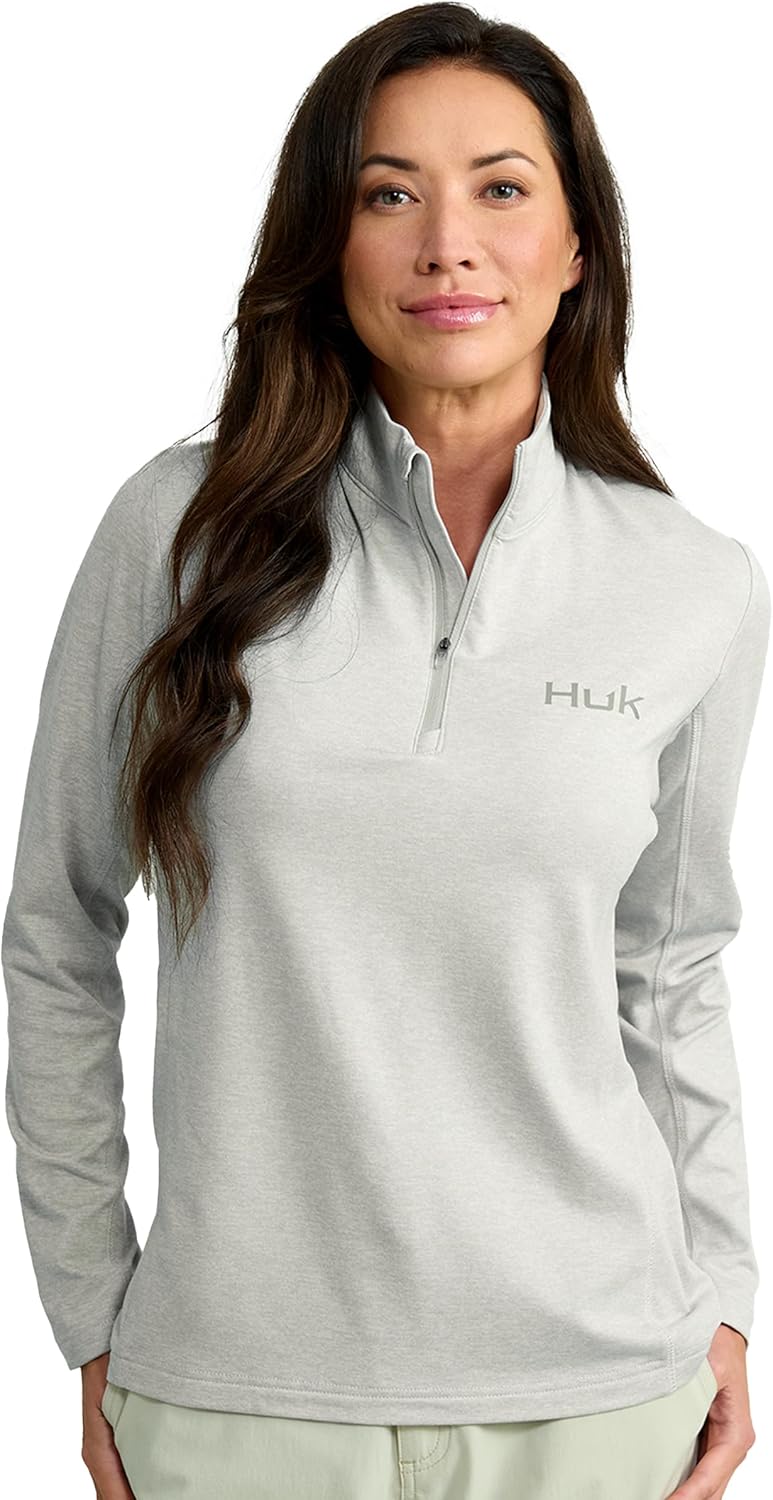 Amazon.com: HUK Coldfront+ 1/4 Zip, Performance Fishing Jacket for ...