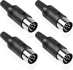 Amazon.com: MEIRIYFA DIN 8-Pin Male Plug Connector, 4 Pack DIN 8 Pin ...