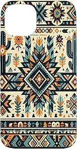 Amazon.com: iPhone 13 Western Boho Aztec Pattern Country Southern Chic Rustic Case : Cell Phones ...